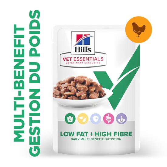 Hill's Vet Essentials Chat Multi-Benefit + Weight Young Adult Poulet ...